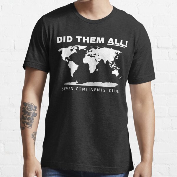 "Seven Continents Shirt" Essential T-Shirt for Sale by Sophia Jones ...