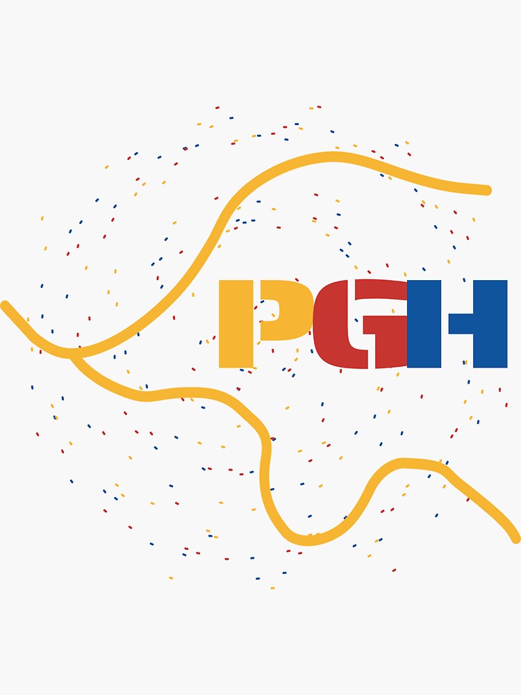 "Pittsburgh PGH River Illustration" Sticker for Sale by cmarxdesign ...