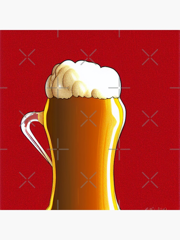 "awkward beer" Sticker for Sale by MyOilArt4you | Redbubble