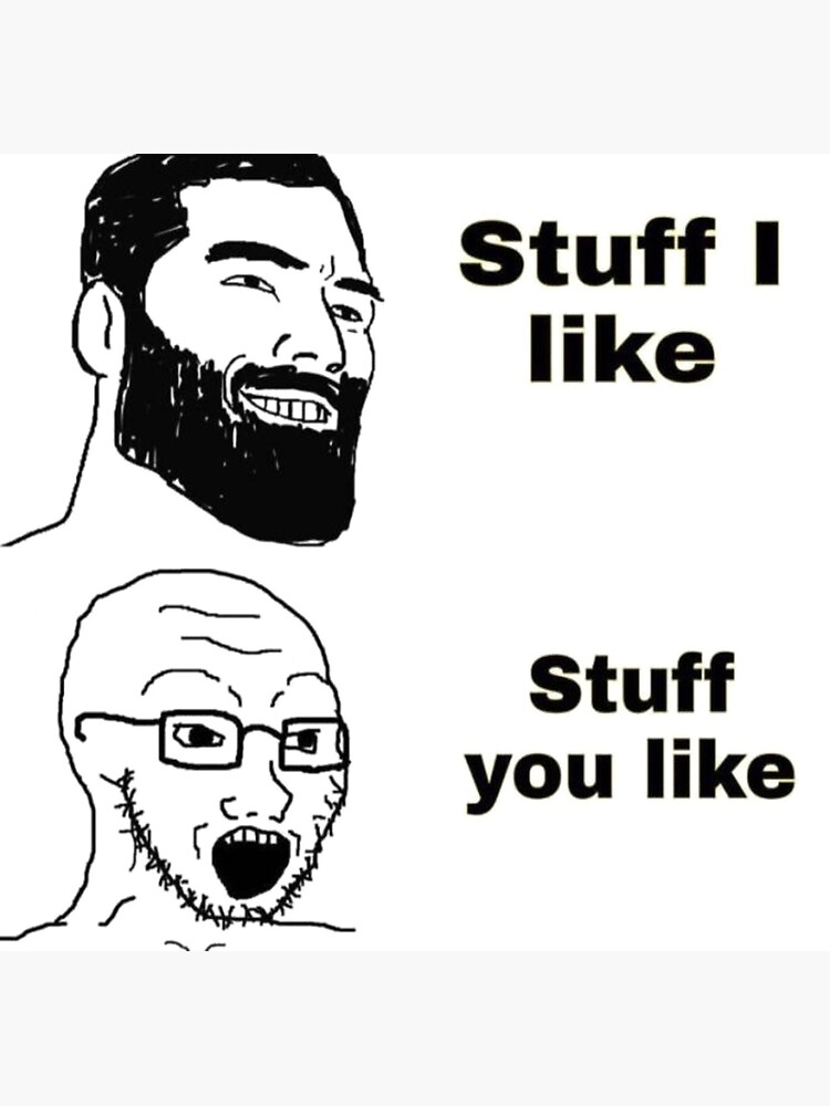 "Chad vs Soyjak" Poster for Sale by sludgedredd | Redbubble