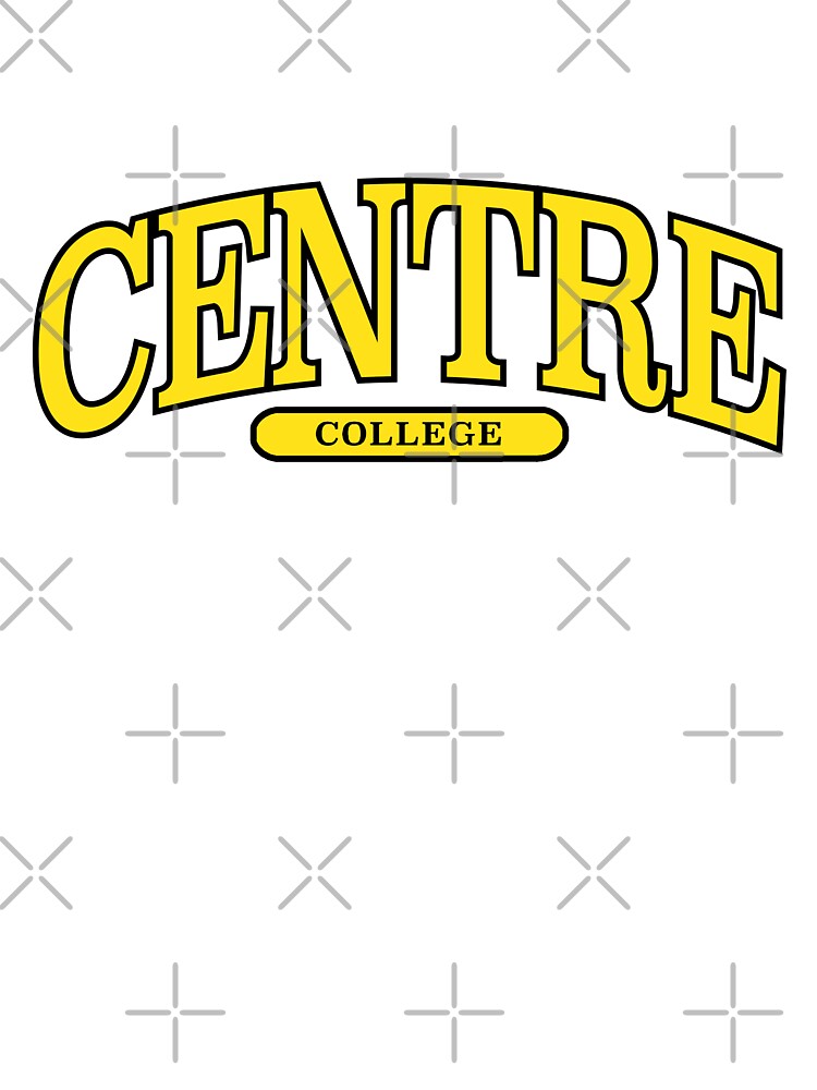 "centre college - serif font curved " Kids T-Shirt for Sale by ...