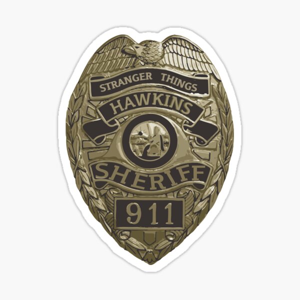 "Stranger Things - Hopper" Sticker by martianart | Redbubble