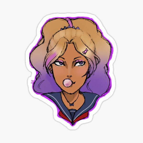 "Yandere Simulator Bully Kashiko Murasaki Decal Sticker Art" Sticker ...
