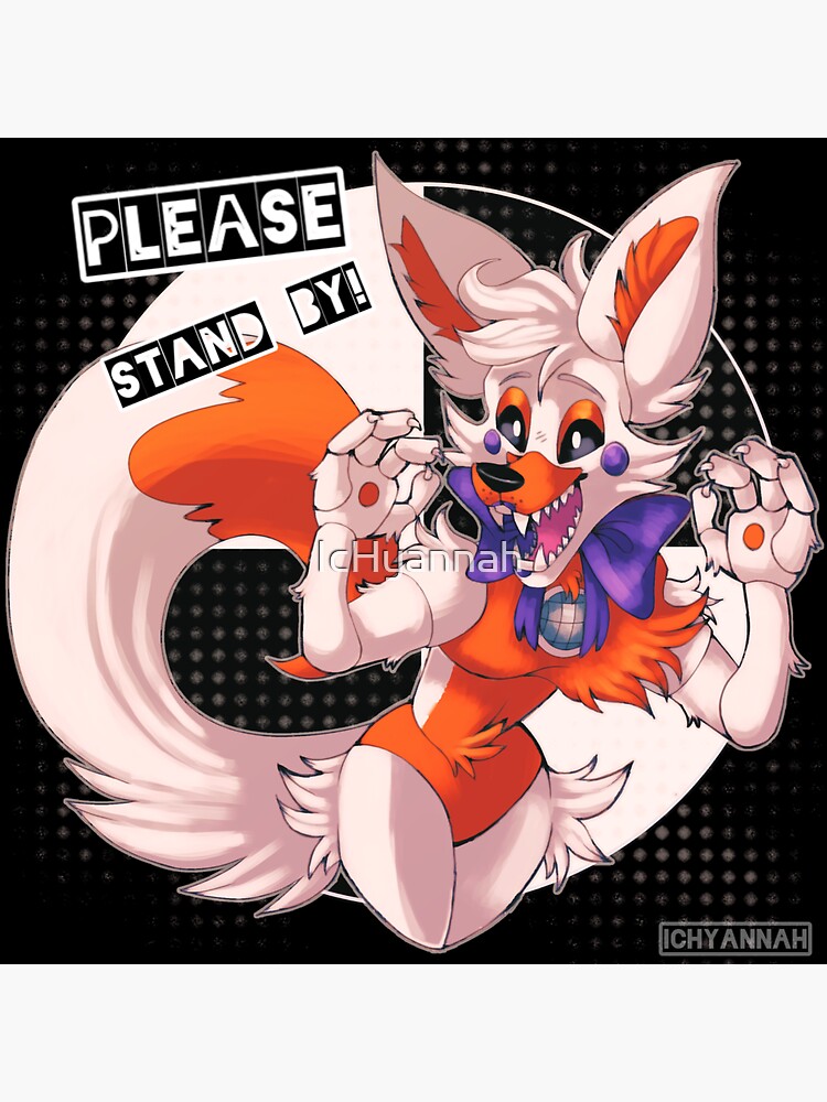 "Please Stand By (Lolbit)" Sticker for Sale by IcHyannah | Redbubble