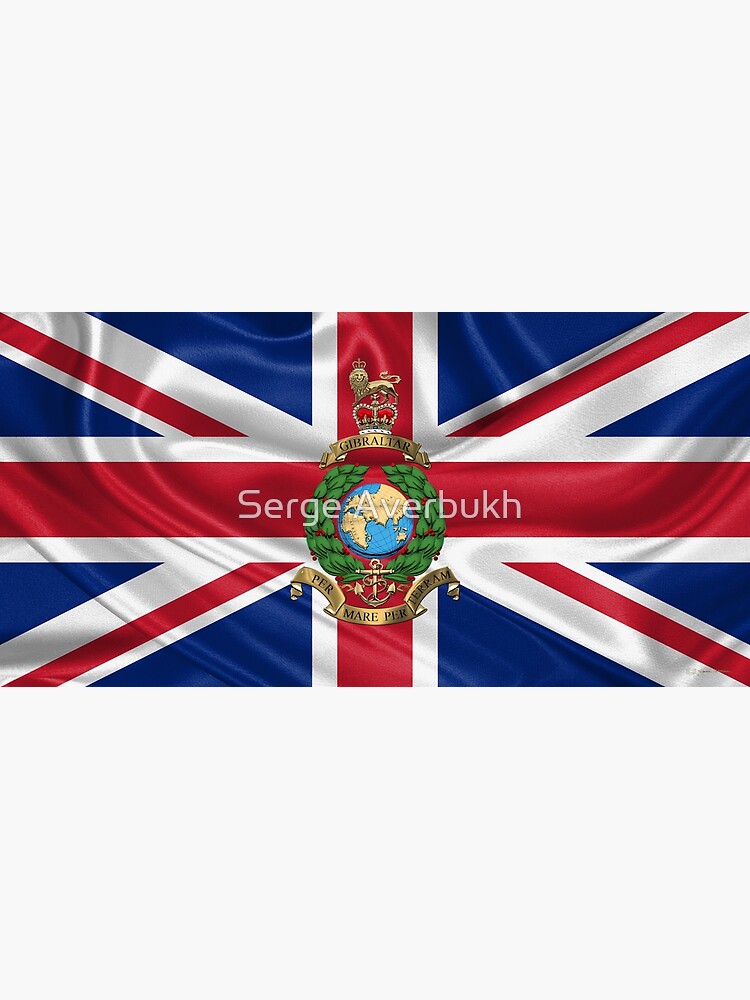 "The Corps of Royal Marines - RM Emblem over Flag" Poster by Captain7 ...