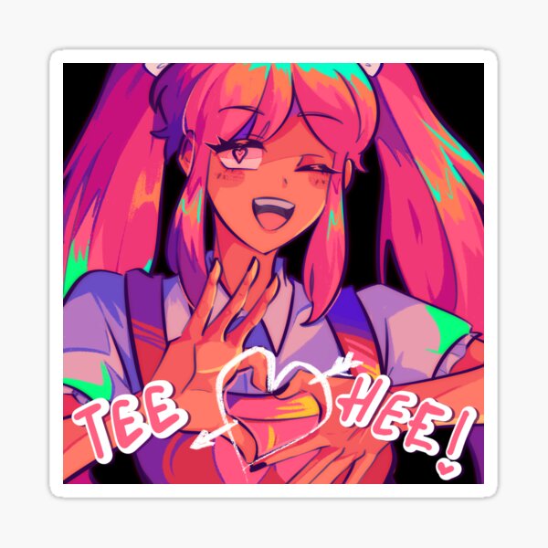 "Perfectheart Teehee Time" Sticker for Sale by strawberoni | Redbubble