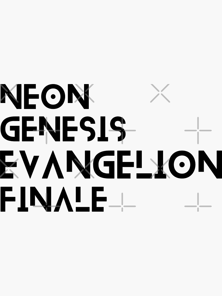 "neon genesis evangelion finale" Sticker for Sale by salmaneidrissi ...