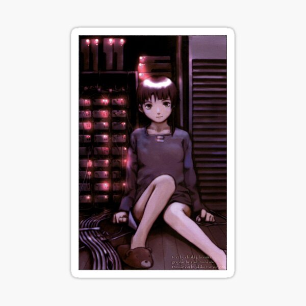 "Serial Experiments Lain" Sticker for Sale by Serial-Exper | Redbubble