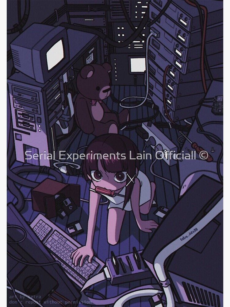 "Serial Experiments Lain" Sticker for Sale by Serial-Exper | Redbubble