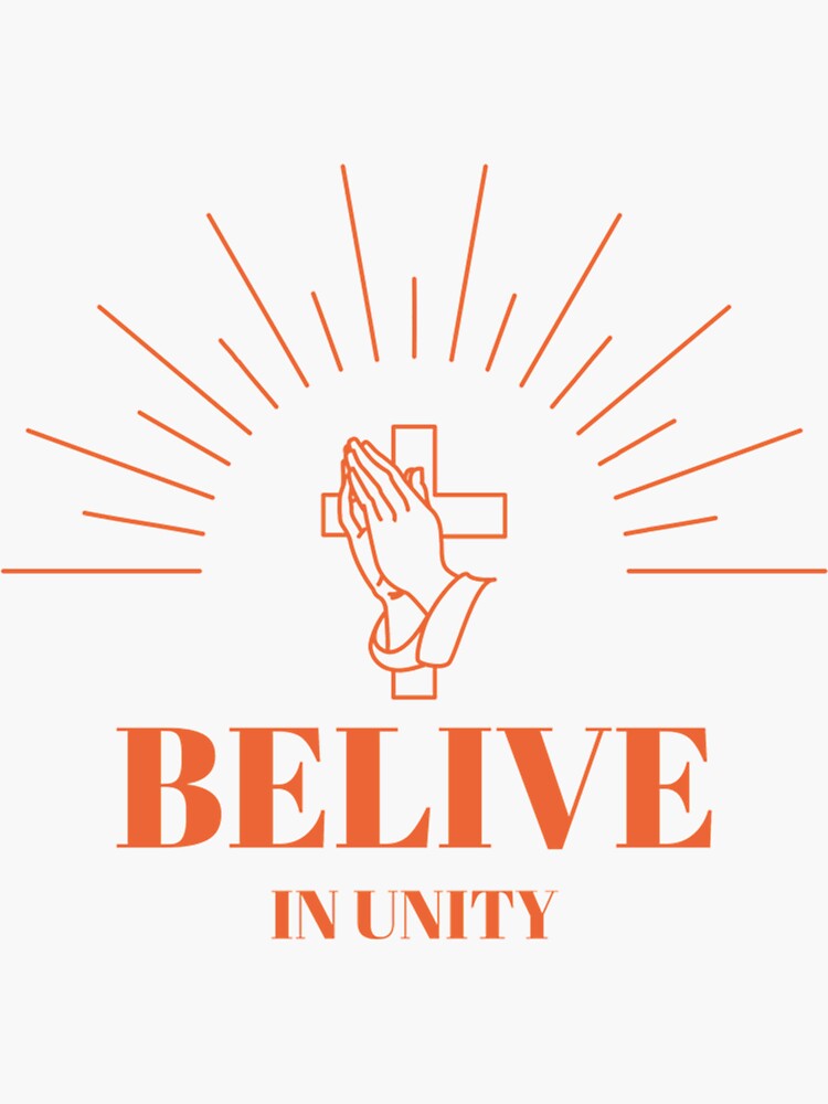 "Unity of religion Believe In Unity" Sticker for Sale by RucksackDesign ...