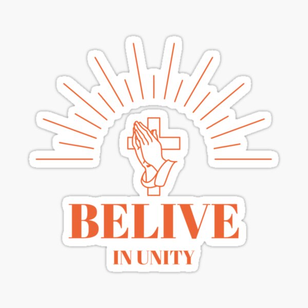 "Unity of religion Believe In Unity" Sticker for Sale by RucksackDesign ...