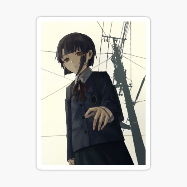 "Serial Experiments Lain" Sticker for Sale by Serial-Exper | Redbubble