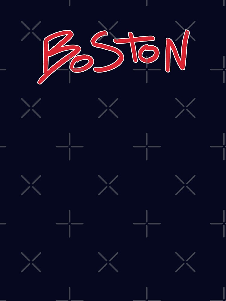 Essential T-Shirt for Sale mit "Boston-Text Rot" von LockedUp | Redbubble