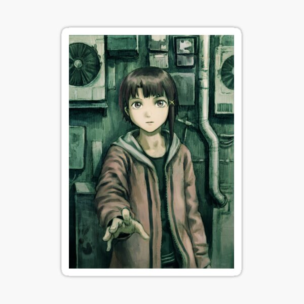 "Serial Experiments Lain" Sticker for Sale by Serial-Exper | Redbubble