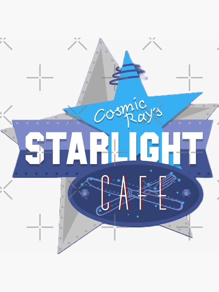 "Cosmic Ray's Starlight Cafe Logo" Sticker for Sale by Tnsamhooker ...
