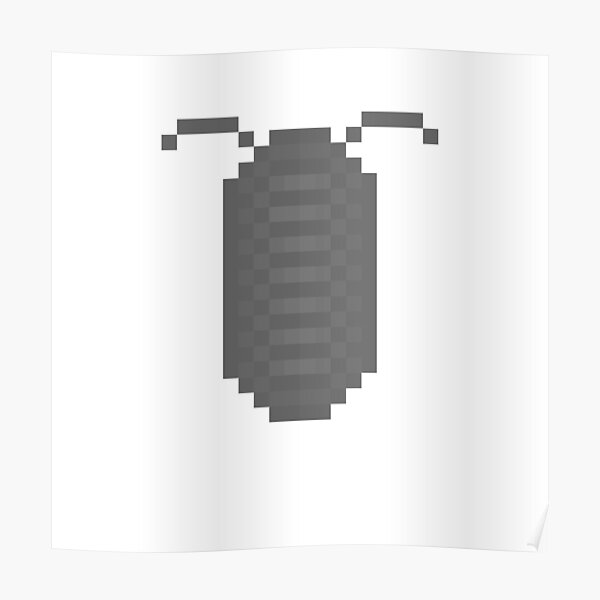 "Roly Poly/Isopod Pixel Art Design" Poster for Sale by bugpixels ...