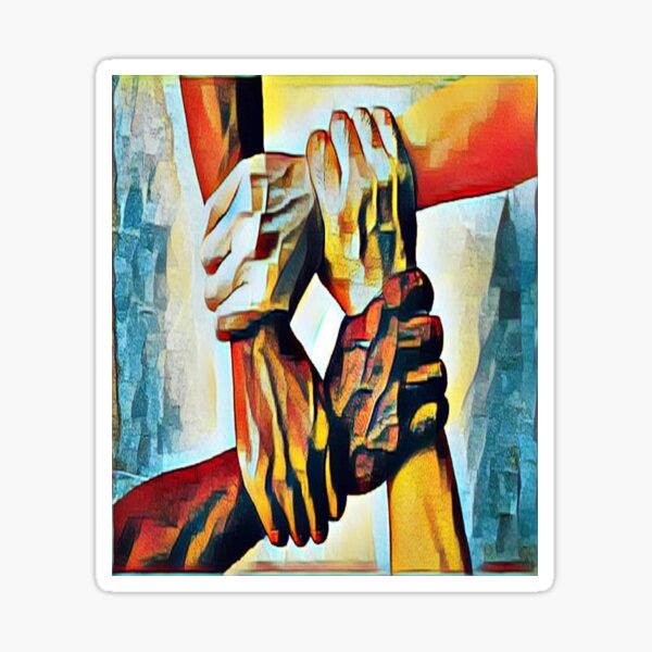 "humanity wins" Sticker for Sale by Crownshpo | Redbubble