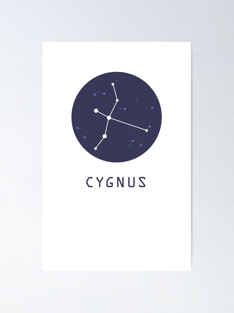 "Cygnus Constellation" Poster for Sale by aglomeradesign | Redbubble