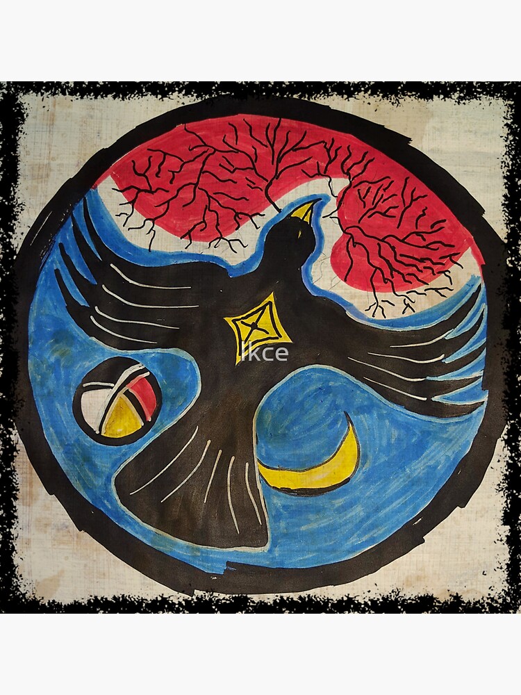 "Crow shield" Sticker for Sale by Ikce | Redbubble