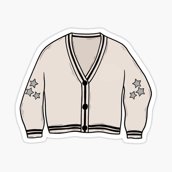 "cardigan - folklore" Sticker for Sale by destinyxcx | Redbubble