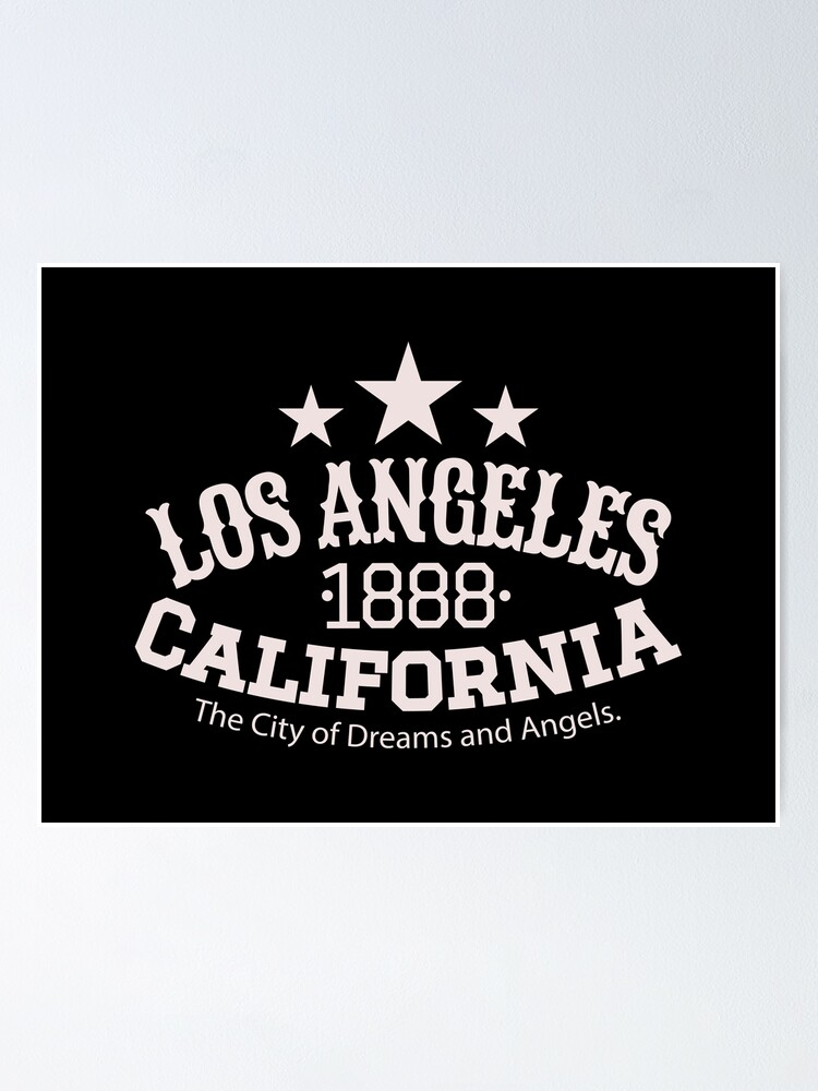 "Los Angeles California 1888 - Los Angeles College style logo" Poster ...