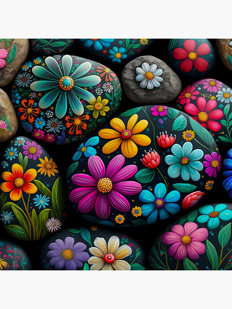 "Painted Stones" Sticker for Sale by JPugliese | Redbubble