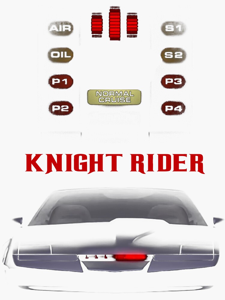"Knight Rider" Sticker for Sale by galuhdesignart | Redbubble