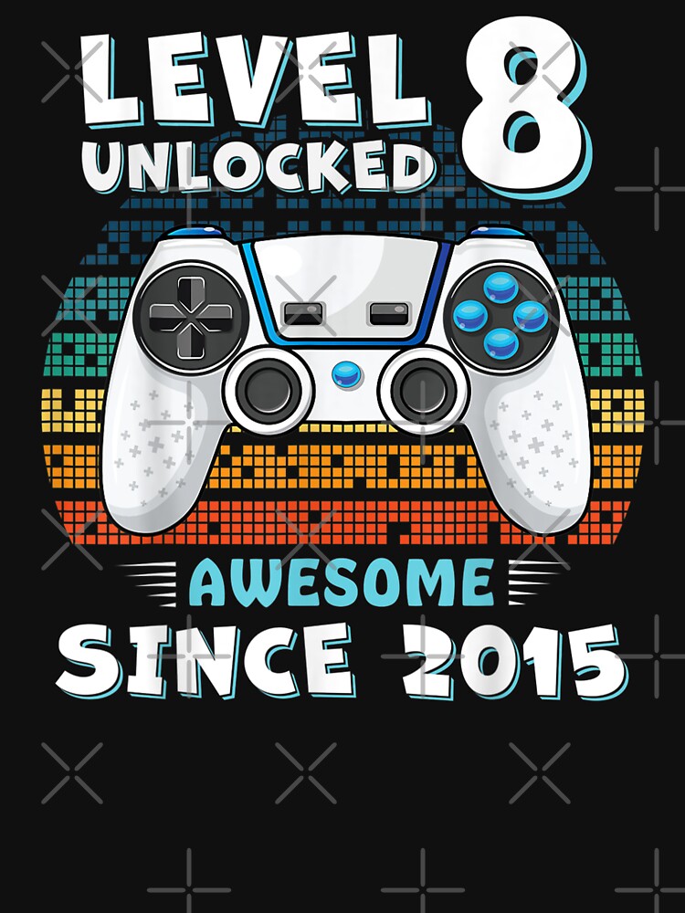 "Eight 8yr BDay Son Boy Funny Gamer 8th 8 Year Old Birthday " T-shirt ...