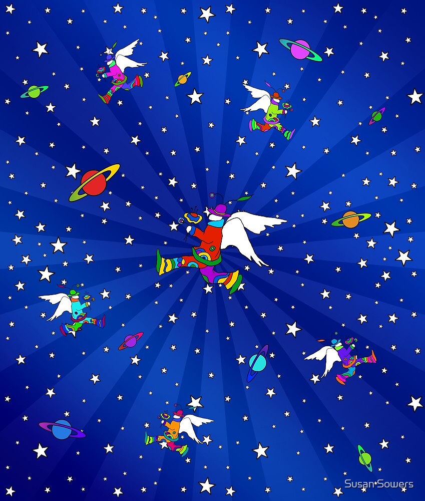 "Angel Dudes Starry Night" by Susan Sowers | Redbubble