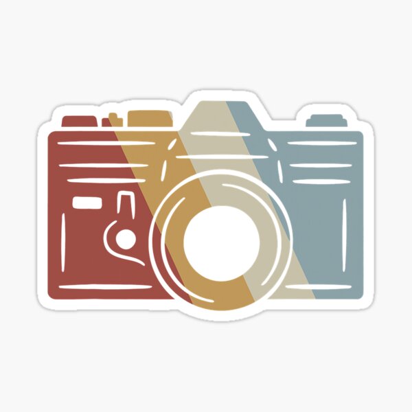 "Camera Retro Style Vintage" Sticker for Sale by DragonteeLucky | Redbubble