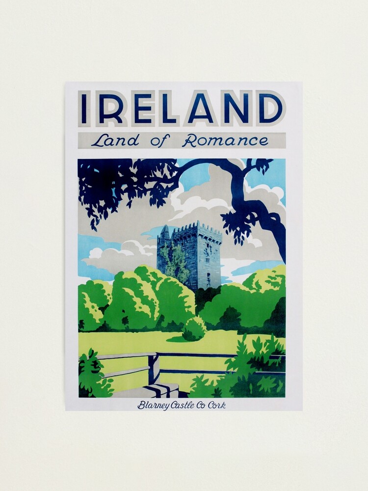 "Vintage Ireland Travel Poster" Photographic Print for Sale by ...