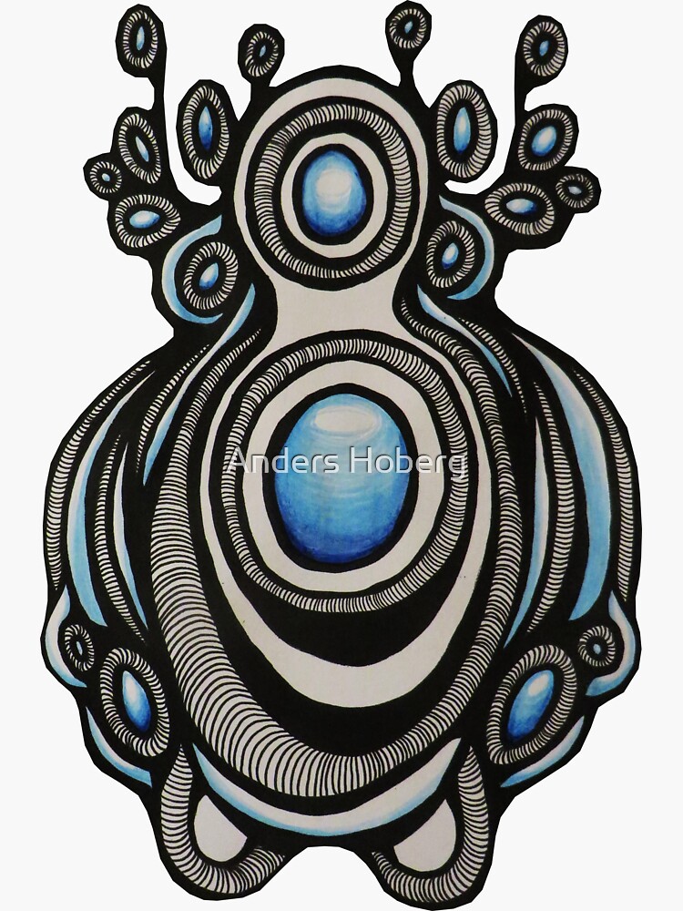 "Psychedelic Squid Blob" Sticker for Sale by andershoberg | Redbubble