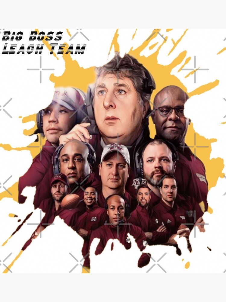 "Mike leach - coach team" Sticker for Sale by Rameshchy | Redbubble