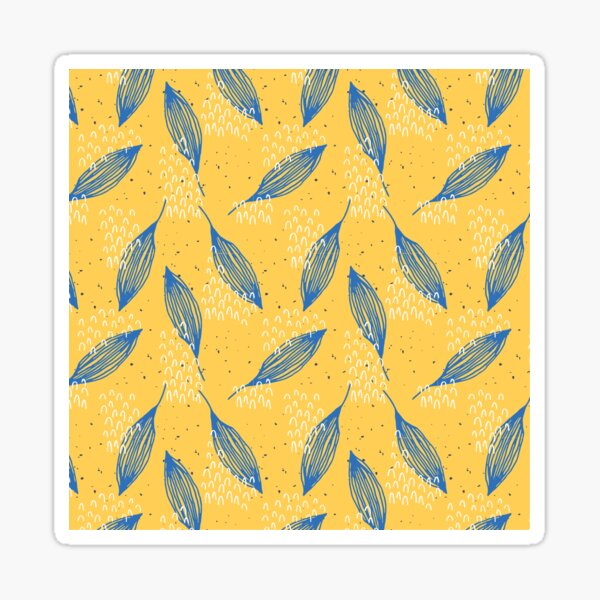 "Leaf pattern" Sticker for Sale by Zuluccent | Redbubble
