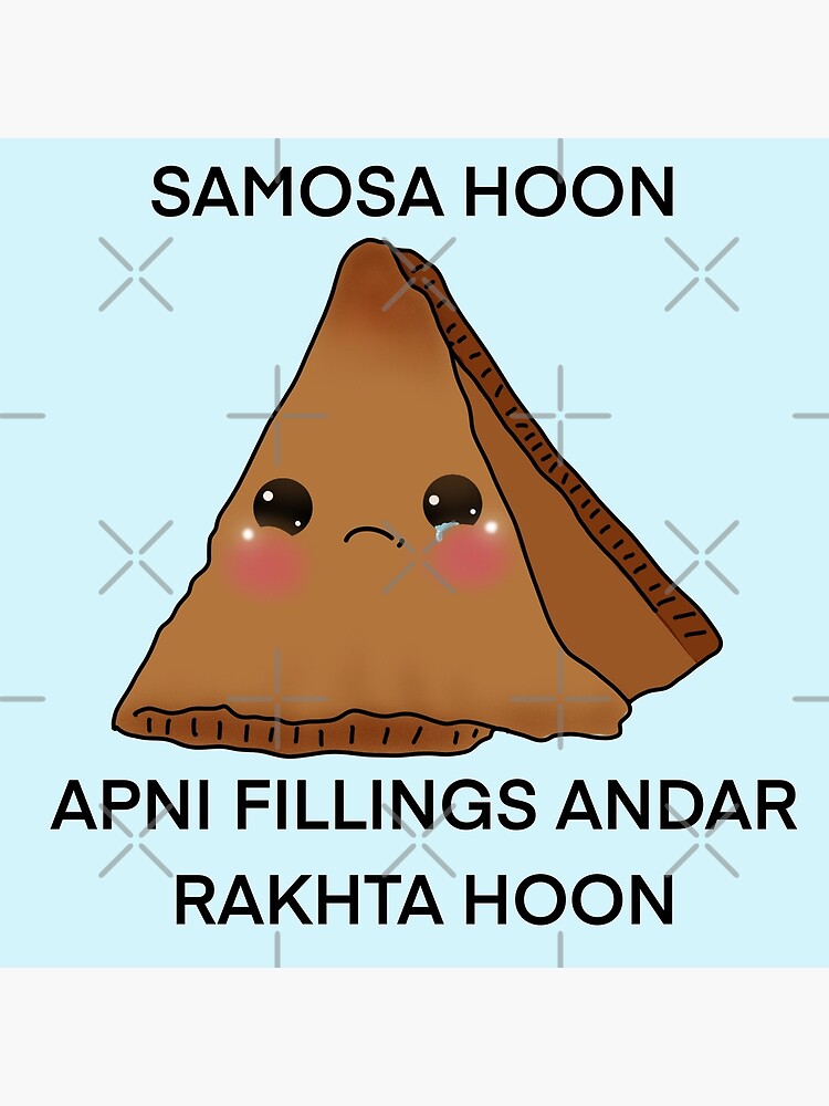 "Samosa Bhai ka meme" Poster for Sale by Bravearts | Redbubble