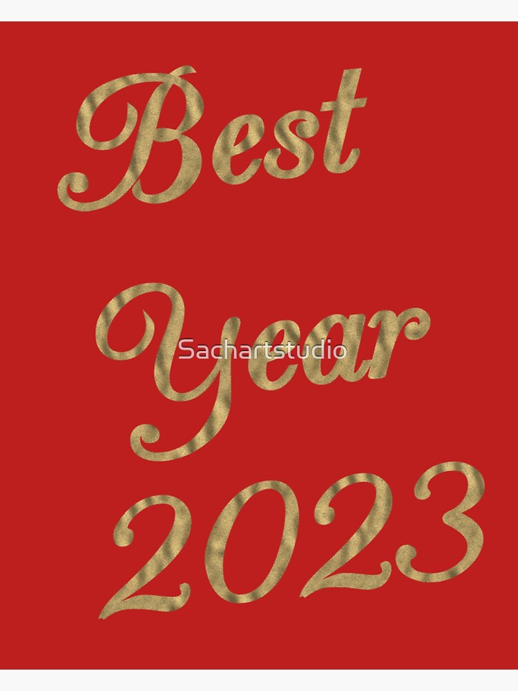 "Best Year 2023/ 31st night" Sticker for Sale by Sachartstudio | Redbubble