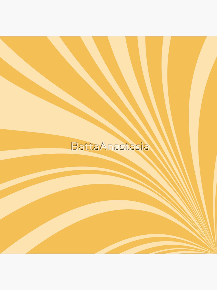 "Yellow and mustard color sun rays" Sticker for Sale by BattaAnastasia ...