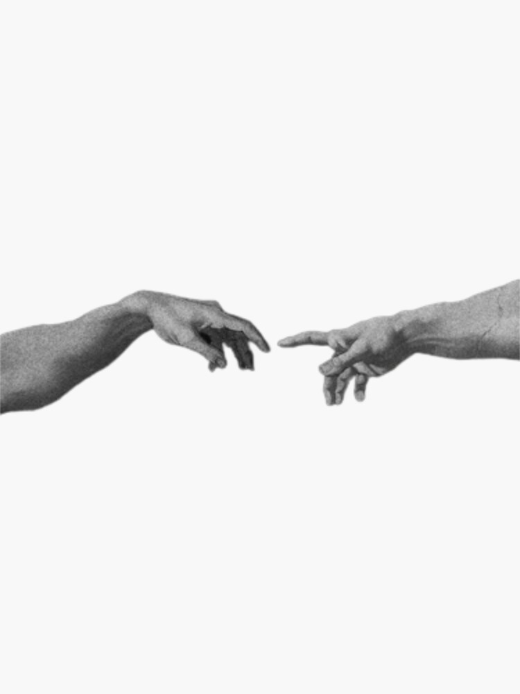"Holding Hand - Aesthetic" Sticker for Sale by Bloc2 | Redbubble