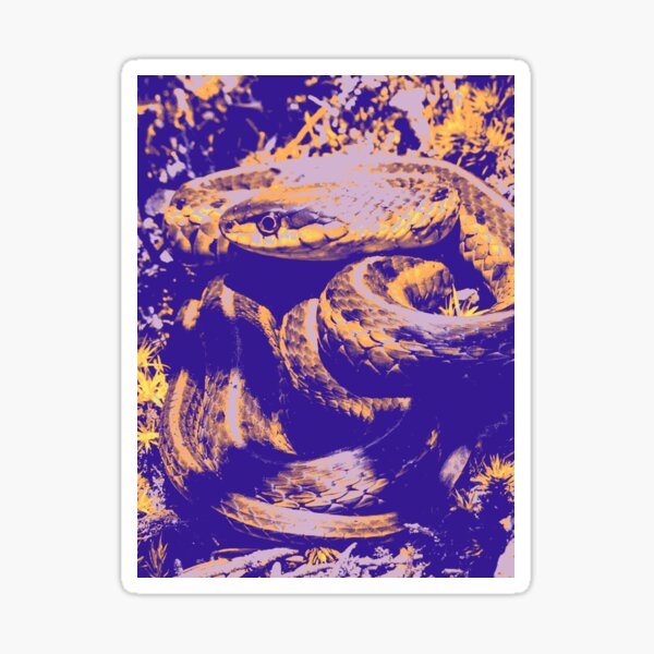 "Vaporwave Garter Snake" Sticker for Sale by primipromi | Redbubble