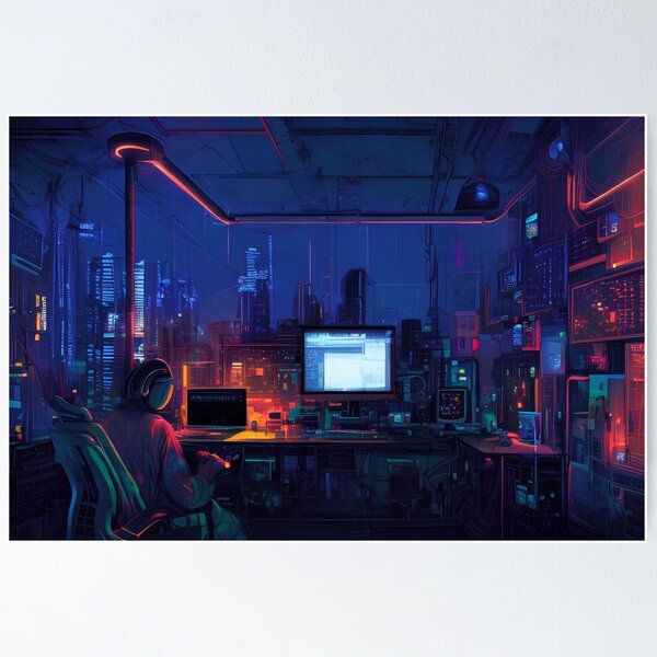 "Citypunk Coding" Poster for Sale by lsoctoboxxy | Redbubble