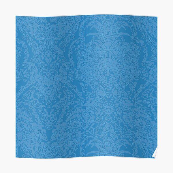 "Enchanted Italian Blue Pattern" Poster by fibularasa | Redbubble