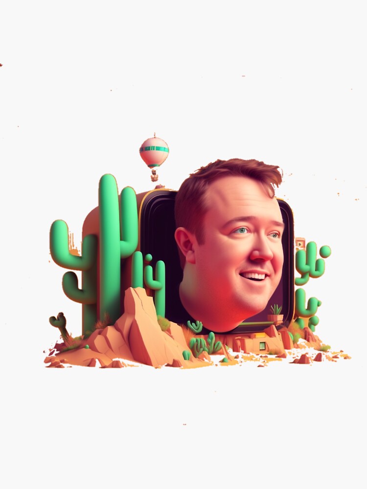 "Shane Gillis cartoon style" Sticker for Sale by khaledahmed6249 ...