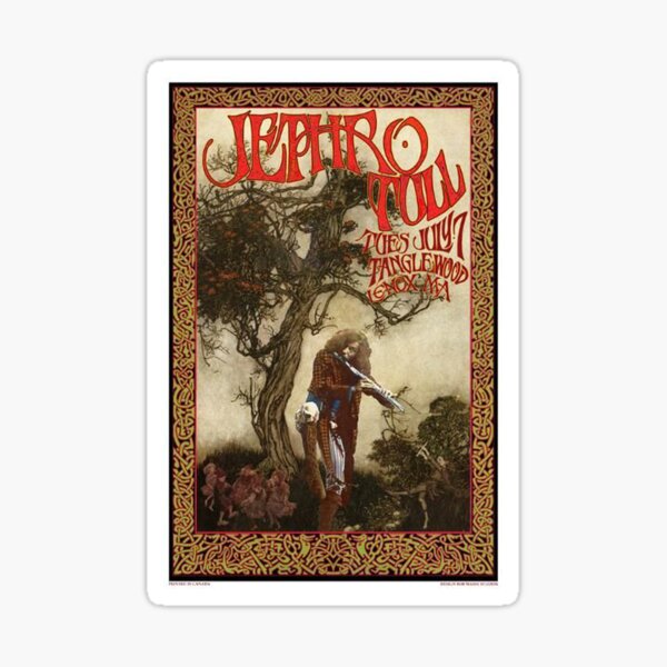 "Jethro Tull Best Poster Art" Sticker for Sale by arawlence | Redbubble