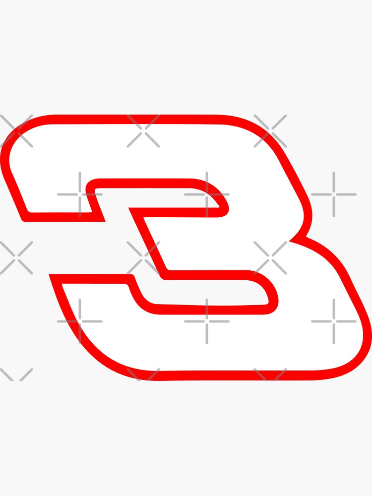 "Dale Earnhardt 3" Sticker for Sale by OnTargetSports | Redbubble