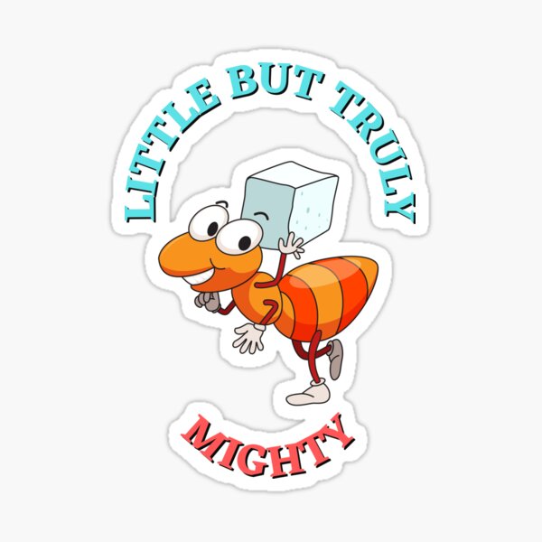 "Little But Mighty" Sticker for Sale by designforum1968 | Redbubble
