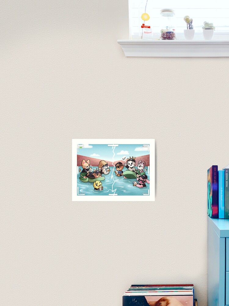 "Stray Kids - Skzoo playing in the pool" Art Print by nailurus | Redbubble