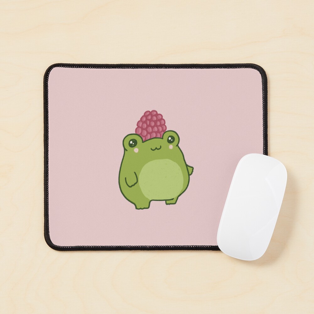 "Pastel Raspberry Frog: Cute and Chubby Kawaii Cottagecore Aesthetic ...