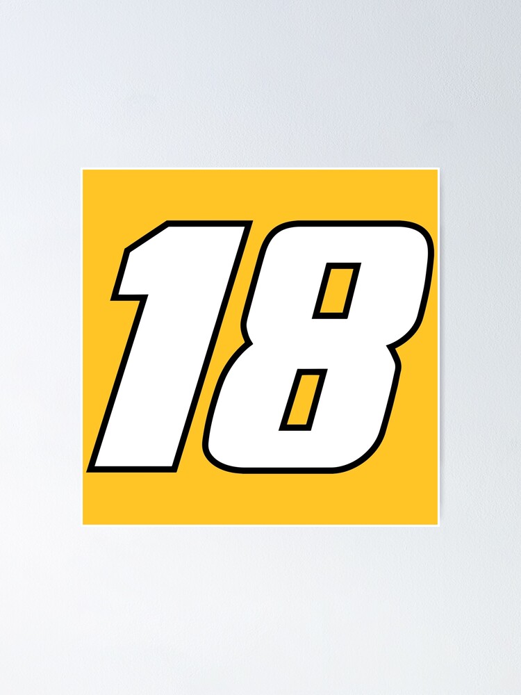 "Kyle Busch 18" Poster for Sale by OnTargetSports | Redbubble