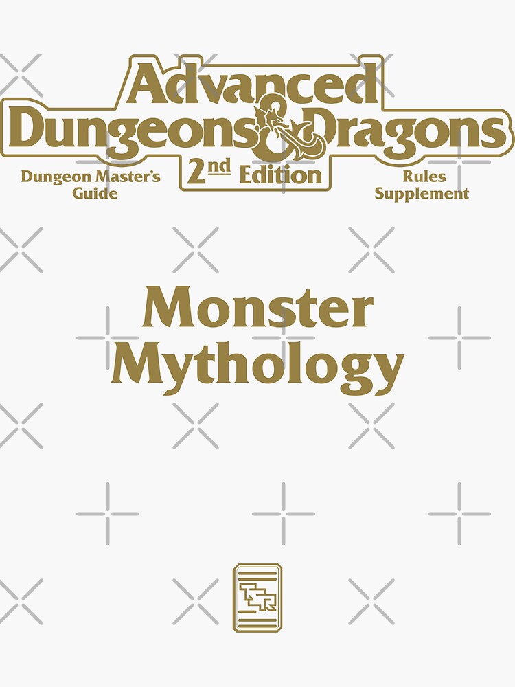 "Advanced Dungeons and Dragons -2nd Edition- Monster Mythology - Old ...