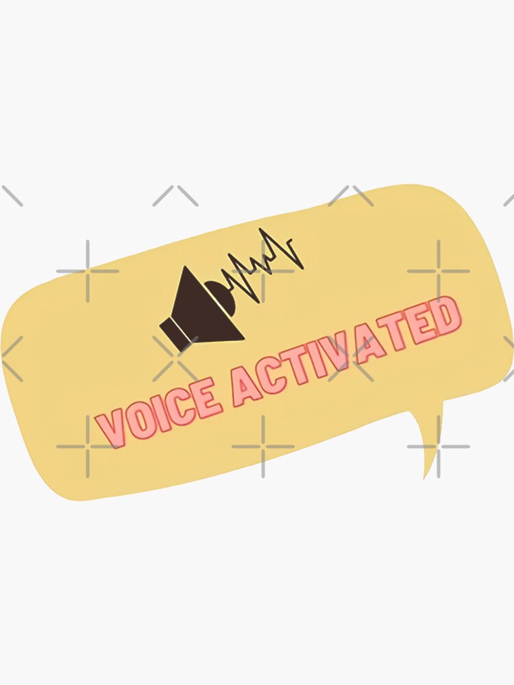 "Voice Activated Speak Speaker" Sticker for Sale by IndraBisa78 | Redbubble